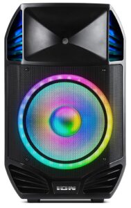 ion total pa premier 500-watt party speaker - robust high-power and bright sound with led visual effects and microphone (renewed)