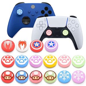 yingwangtong thumb lever cap handle accessory set aiming aid cap, compatible with xbox one series x s nintendo switch pro controller ps5 ps4 controller lever joystick protection accessory (8 pieces)