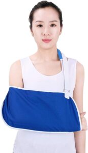 qianmei fixed elbow brace shoulder immobilizer,arm support sling lightweight breathable suitable for elbow joint fixation, shoulder clavicle injuries, arm fractures and use after surgery