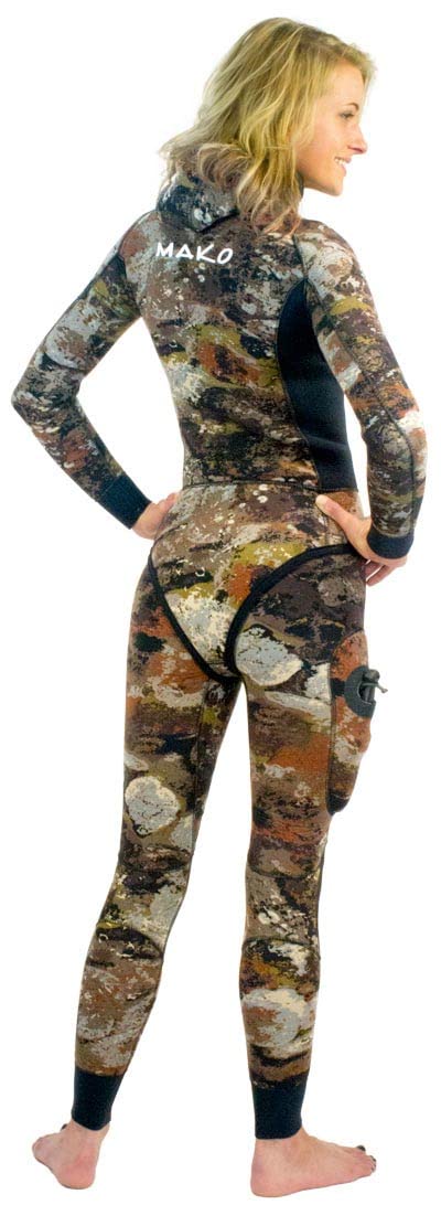 MAKO Spearguns Womens Spearfishing Wetsuit 3D Yamamoto Reef Camo 3mm 2 Piece (Medium)