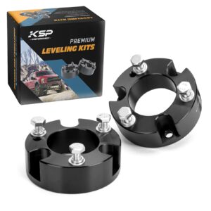 ksp ranger leveling lift kits, 2.5inch front strut spacer compatible with ranger 2wd 4wd 2019-2022, forged aircraft aluminum suspension level kits raise 2.5" on pickup with 255/265/285 tires