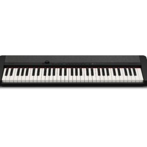 Casio 61-Key Portable Keyboard (CT-S1BK) and ChromaCast Double Braced X-Style Pro Series Keyboard Stand