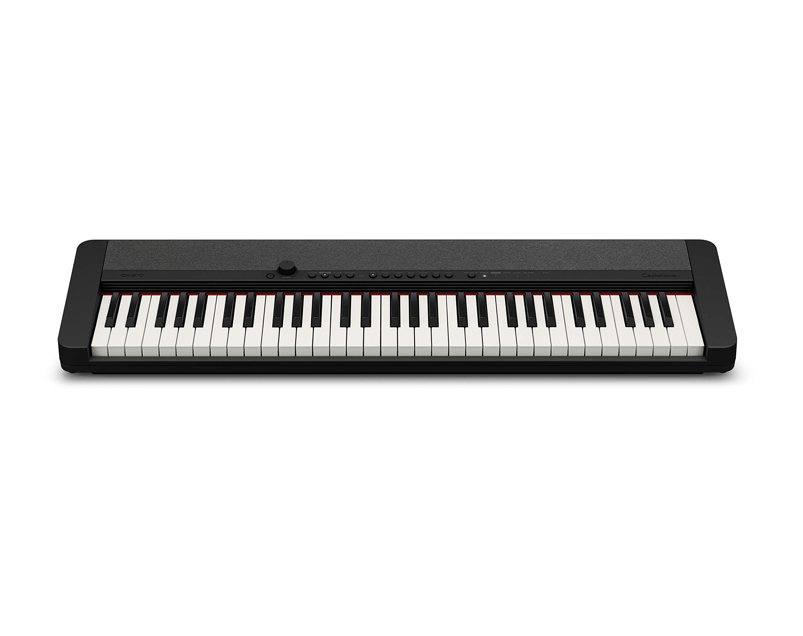 Casio 61-Key Portable Keyboard (CT-S1BK) and ChromaCast Double Braced X-Style Pro Series Keyboard Stand