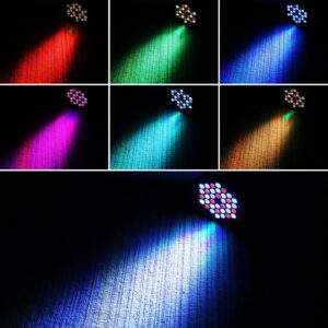 Rechargeable Par Lights 36W RGB Battery Powered, Wireless LED Par Lights DJ Uplights Sound Activated Remote Control for Wedding Events Club Party Church Stage Lighting