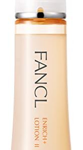 FANCL Enrich+ Lotion II - 100% Preservative-Free, Facial Lotion with Niacinamide, Hydration, Anti-Aging, Firming & Elasticity Solutions for All Skin Types