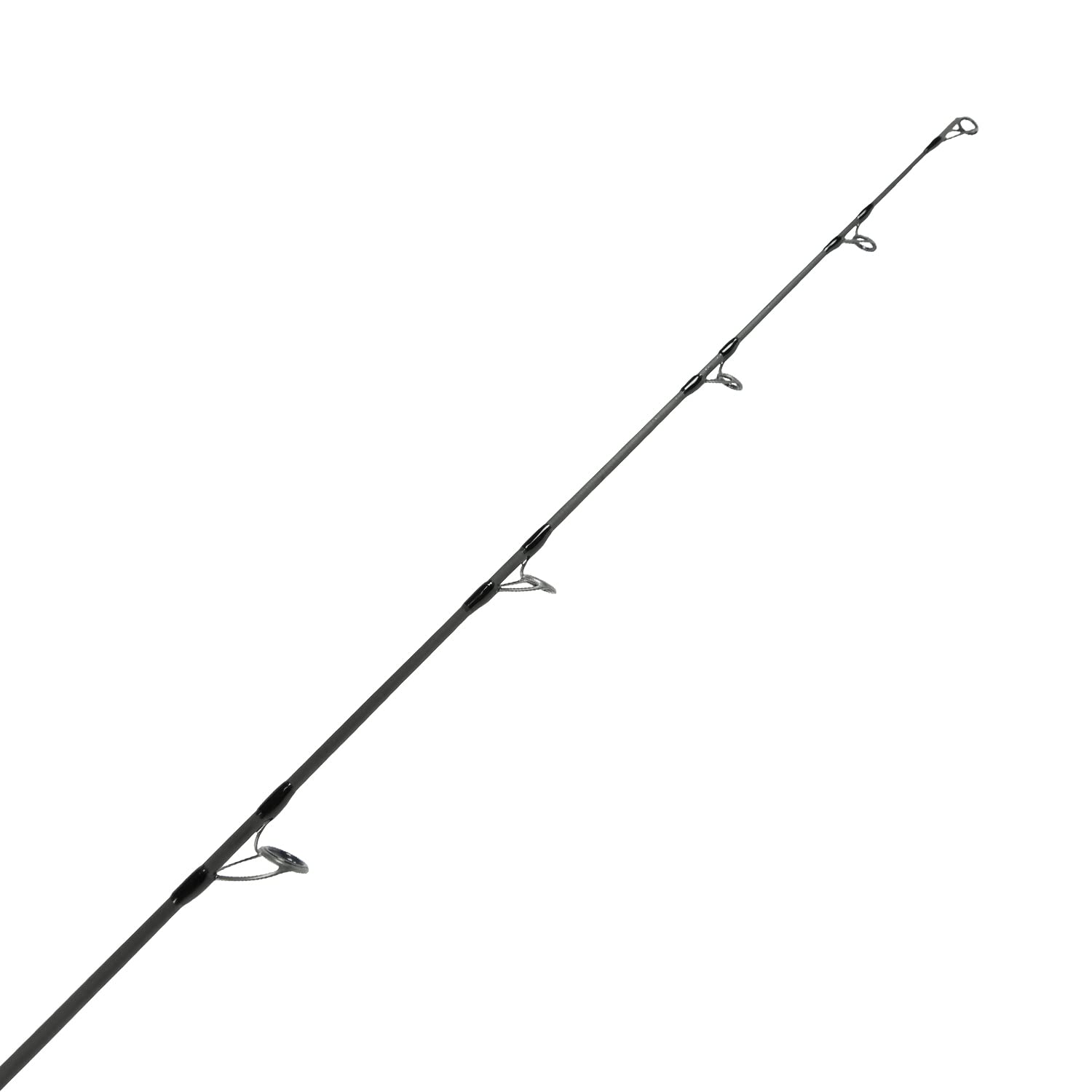 Okuma Fishing Tackle Okuma Silver Slayer Tarpon 24 Ton Carbon Blank UFRII Tip Durable Lightweight Rod, SLAY-S-701XH-FG, Black, 7' XH