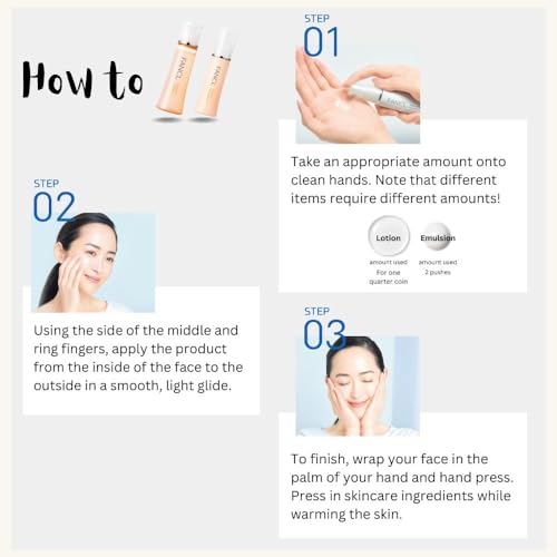 FANCL Enrich+ Lotion II - 100% Preservative-Free, Facial Lotion with Niacinamide, Hydration, Anti-Aging, Firming & Elasticity Solutions for All Skin Types