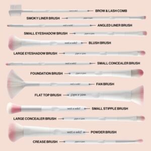 wet n wild Eye Crease Brush,Flawless Tapered Blending, Soft Synthetic Fibers, Ergonomic Handle for Comfortable Precision Control, Cruelty-Free & Vegan