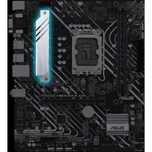 ASUS Prime H610M-A D4-CSM LGA 1700(Intel 12th Gen) Micro-ATX Commercial Motherboard (PCIe 4.0, DDR4, 2xM.2 Slots,1Gb LAN, Rear USB 3.2 Gen 2 Ports, DP/HDMI/D-Sub, SPI-TPM Header, ACCE)