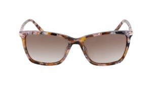 dkny women's dk539s rectangular sunglasses, tortoise/pearlized blush, one size