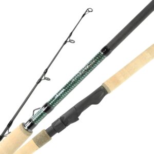 okuma fishing tackle okuma silver slayer tarpon 24 ton carbon blank ufrii tip durable lightweight rod, slay-s-701xh-fg, black, 7' xh