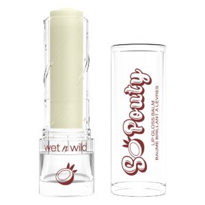 wet n wild perfect pout so pouty shine tinted lip balm coconut flavored, hyaluronic acid, vegan collagen, moisturizing for dry lip care, clear