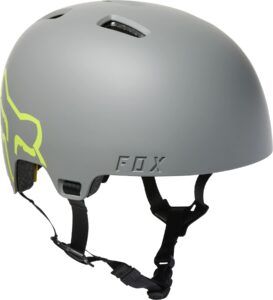 fox racing flight bicycle helmet, grey, large