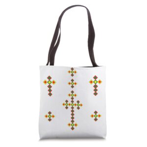 ethiopian cross art tee ethiopian traditional clothes art tote bag