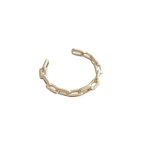 HONEYCAT Chainlink Adjustable Ring in Gold, Rose Gold, or Silver | Minimalist, Delicate Jewelry - Gold