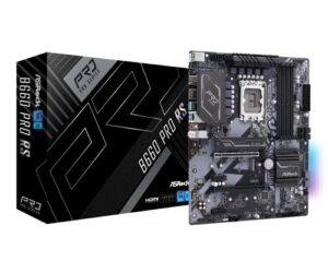 asrock b660m atx motherboard b660 pro rs intel b660 series cpu (lga1700) compatible