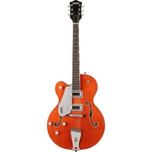 gretsch g5420lh electromatic classic hollowbody single-cut left-handed electric guitar - orange stain