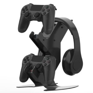 ps4 controller charger, ps4 charger stand, usb charging dock station for ps4 fast-charging port with led indicators for playstation 4 /ps4/ps4 slim/ps4 pro controller