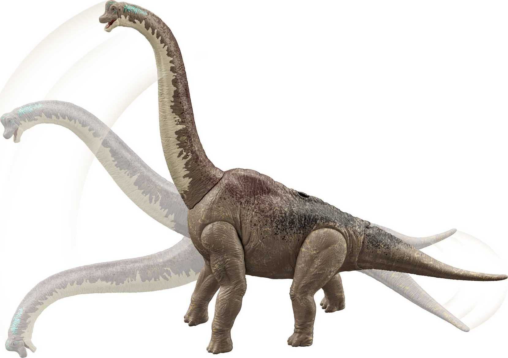 Mattel Jurassic World Dominion Brachiosaurus Dinosaur Action Figure, 32-in Long Toy with Posable Joints (Amazon Exclusive)