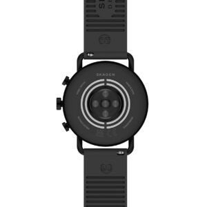 Skagen Falster Men's Gen 6 Stainless Steel Smartwatch Powered with Wear OS by Google with Speaker, Heart Rate, GPS, NFC, and Smartphone Notifications Color: Black (Model: SKT5303V)