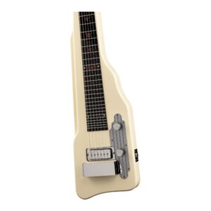 Gretsch G5700 Electromatic Lap Steel 6-String Electric Guitar with Plastic Fingerboard and Mahogany Body (Right-Handed, Vintage White)