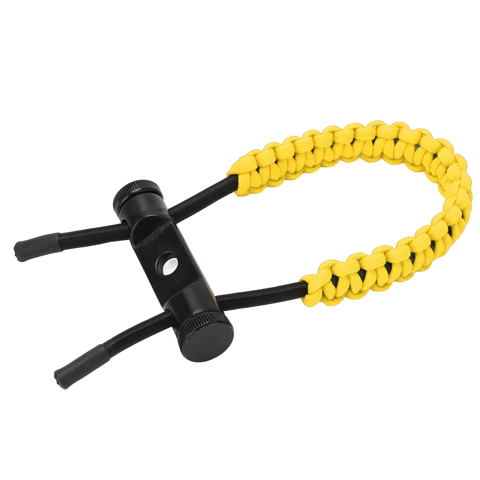 Haowecib Archery Wrist Sling, Convenient Adjustable Nylon Bow Wrist Strap for Exercising(Yellow)