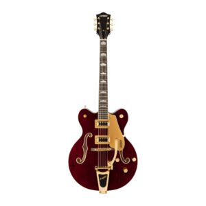 gretsch g5422tg electromatic classic hollowbody double-cut electric guitar with bigsby - walnut stain