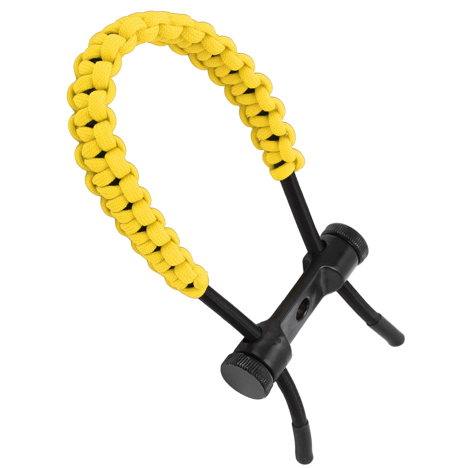 Haowecib Archery Wrist Sling, Convenient Adjustable Nylon Bow Wrist Strap for Exercising(Yellow)