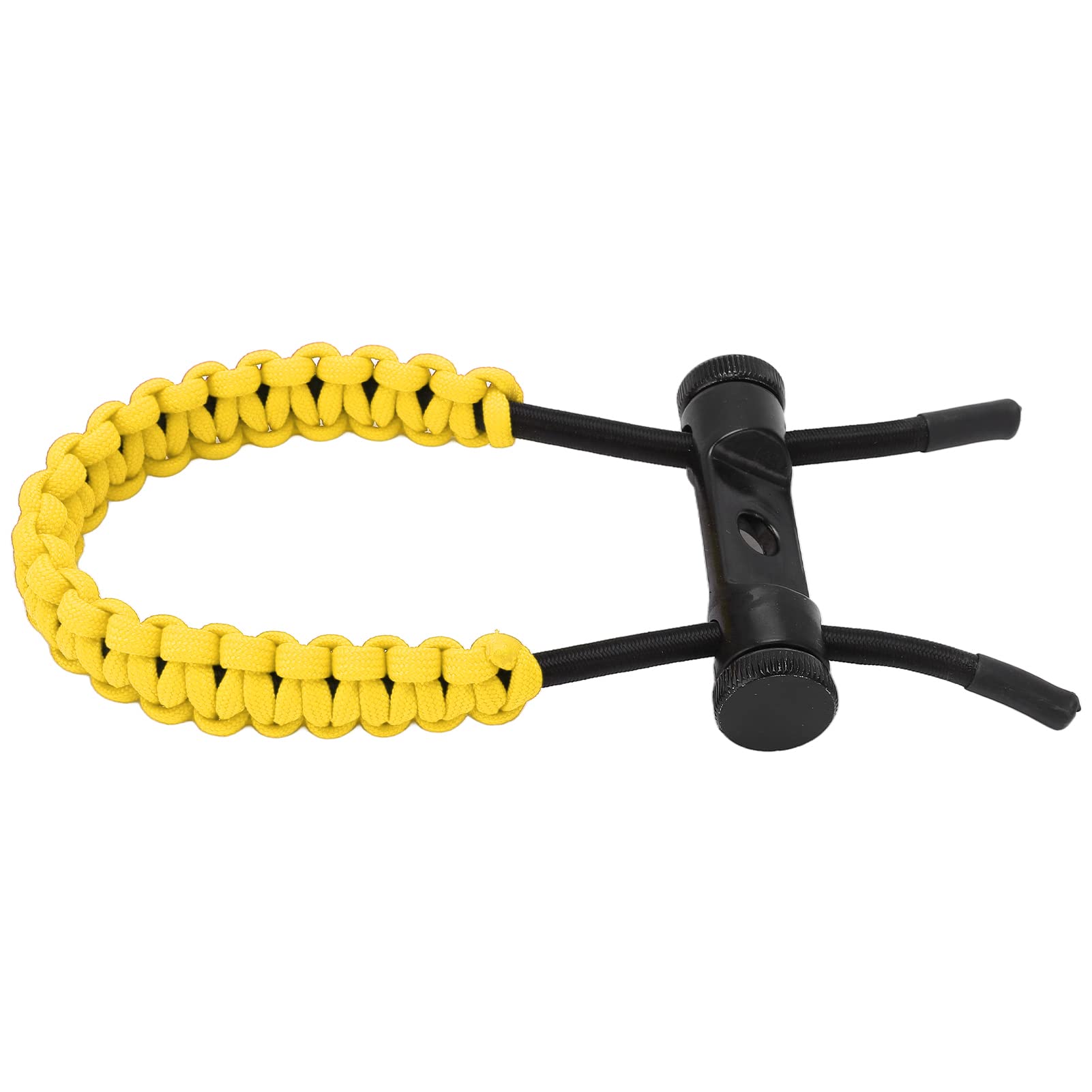 Haowecib Archery Wrist Sling, Convenient Adjustable Nylon Bow Wrist Strap for Exercising(Yellow)