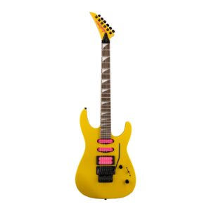 jackson x series dinky dk3xr hss electric guitar - caution yellow