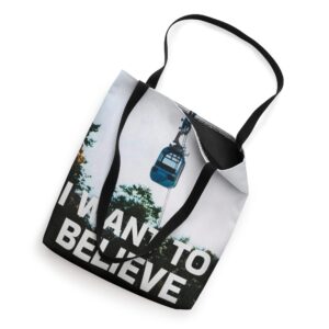 Gondola 'I Want to Believe' Tote Bag