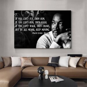 BUUTUUCE Martin Luther King Quotes · Great Quotes Poster Decorative Painting Canvas Wall Art Living Room Posters Bedroom Painting 24x36inch(60x90cm)