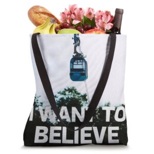 Gondola 'I Want to Believe' Tote Bag