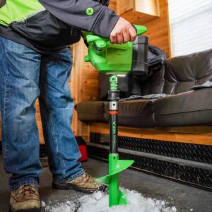 Ion G2 8" Electric Power Ice Fishing Auger with Two High Performance 4Ah 40V MAX Gen 2 Lithium Batteries