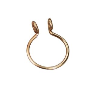 nose rings,fake nose ring,septum nose ring,piercing jewelry gift for men women,fashion thin brass non-piercing loop open nose ring women jewelry charm decor - rose gold