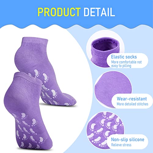 SATINIOR 30 Pairs Non Slip Socks Yoga Socks Multi Style Sport Socks Colorful Hospital Socks for Women Men Yoga Barre