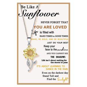 tarsus sunflower gifts for women, sunflower necklace jewelry for women teenage teen gifts ideas stocking stuffers for teens inspirational gifts for women year old