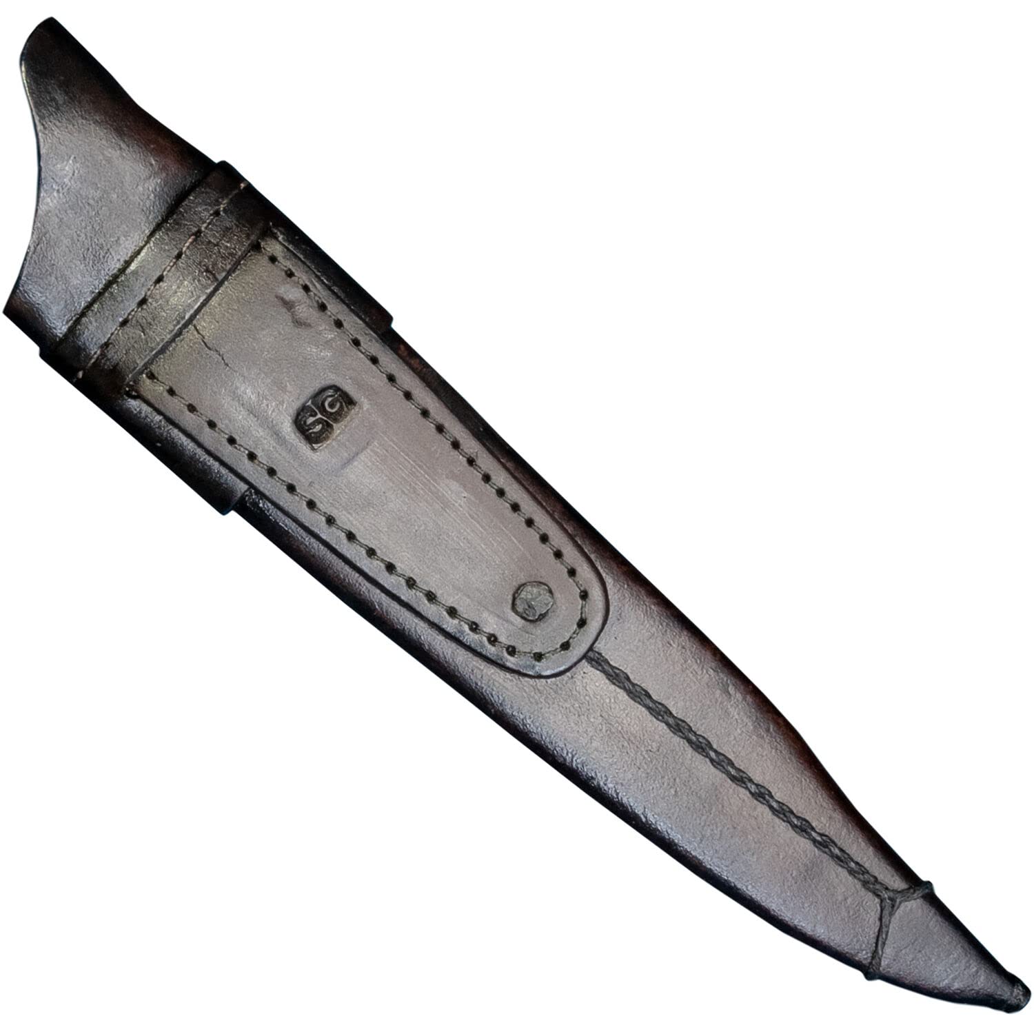 Brazilian Flame Hunter Bison 12-inch Knife Full Tang, Fixed Blade Skinning Knife with Leather Sheath, Survival, Combat, and Tactical Hunting Knife, Perfect for Fishing, Camping, Stainless Steel 420C