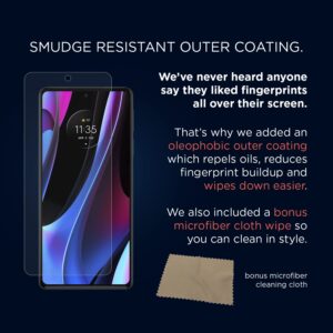 Motorola Moto Edge+ (2022) / Edge Plus 5G UW 2022 Screen Protector- Strong 9H Tempered Glass for scratch, impact protection, anti fingerprints/smudge resistant [NOT for moto Edge+ 2020]