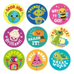 gooji small reward stickers for kids, 1008 pc. sticker pack for teachers, classroom, small motivational class supplies for students, boy girl toddler good job incentive behavior preschool kindergarten