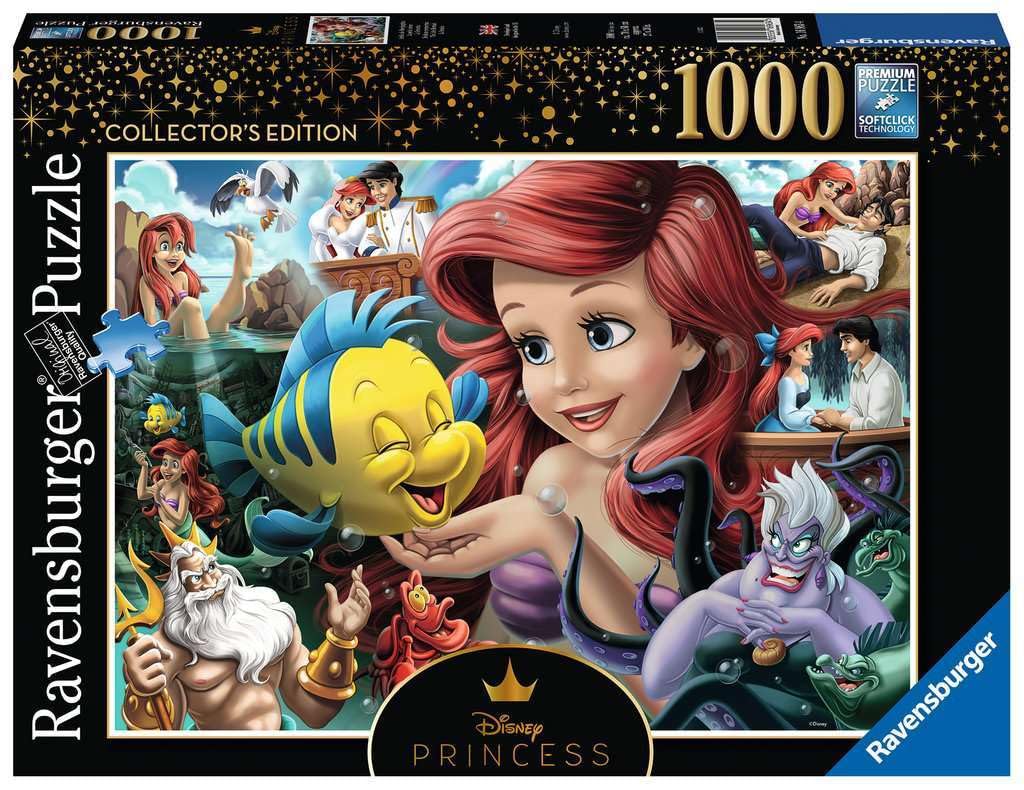 Ravensburger Disney Princess Heroines No.3 The Little Mermaid - 1000 Piece Jigsaw Puzzle | FSC Certified | Ideal for Kids & Adults Aged 12, Glare-Free Design