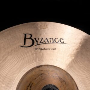 Meinl Cymbals Byzance 19" Traditional Polyphonic Crash with Raw Bell — Made in Turkey — Hand Hammered B20 Bronze, 2-Year Warranty (B19POC)