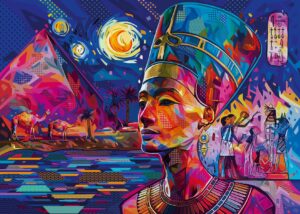 ravensburger nefertiti on the nile jigsaw puzzle | 1000 unique pieces | softclick technology | enjoyable puzzling experience for puzzle lovers