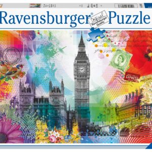 Ravensburger London Postcard 500-Piece Jigsaw Puzzle for Adults | Vibrant & Unique London Scene | Perfect Interlocking Fit | Long-Lasting Quality | Ideal for Ages 12 & Up