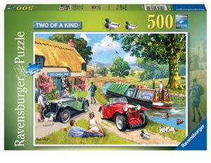 ravensburger two of a kind 500 piece jigsaw puzzles for adults & kids age 10 years up - nostalgic puzzle