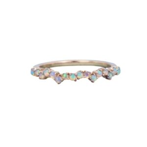 beautiful ethiopian opal ring,sterling silver rose gold plated ring, women eternity ring, wedding ring (8)