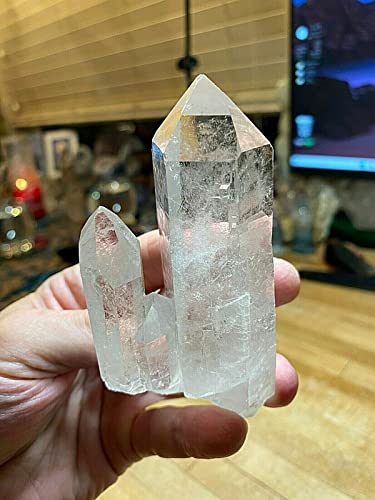 Decor Stone Lemurian Seed Crystal Record Keeper Cathedral Multi Laser Point Specimen 670