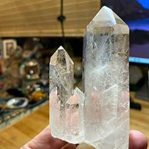 Decor Stone Lemurian Seed Crystal Record Keeper Cathedral Multi Laser Point Specimen 670