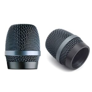 jxrywf-2 pcs replacement ball head mesh microphone grille for sennheiser e935 e945 wired handheld microphone, not compatible wireless handheld microphone e935 e945