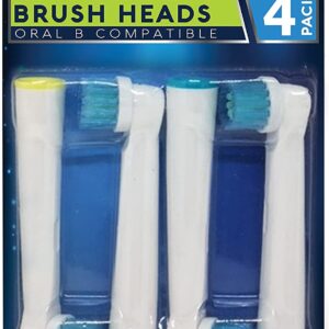 Toothbrush Replacement Heads Compatible with Oral B Braun, Pk of 8 Best Professional Brush Heads for Oralb Kids, Soft, Sensitive, Triumph, Pro 1000